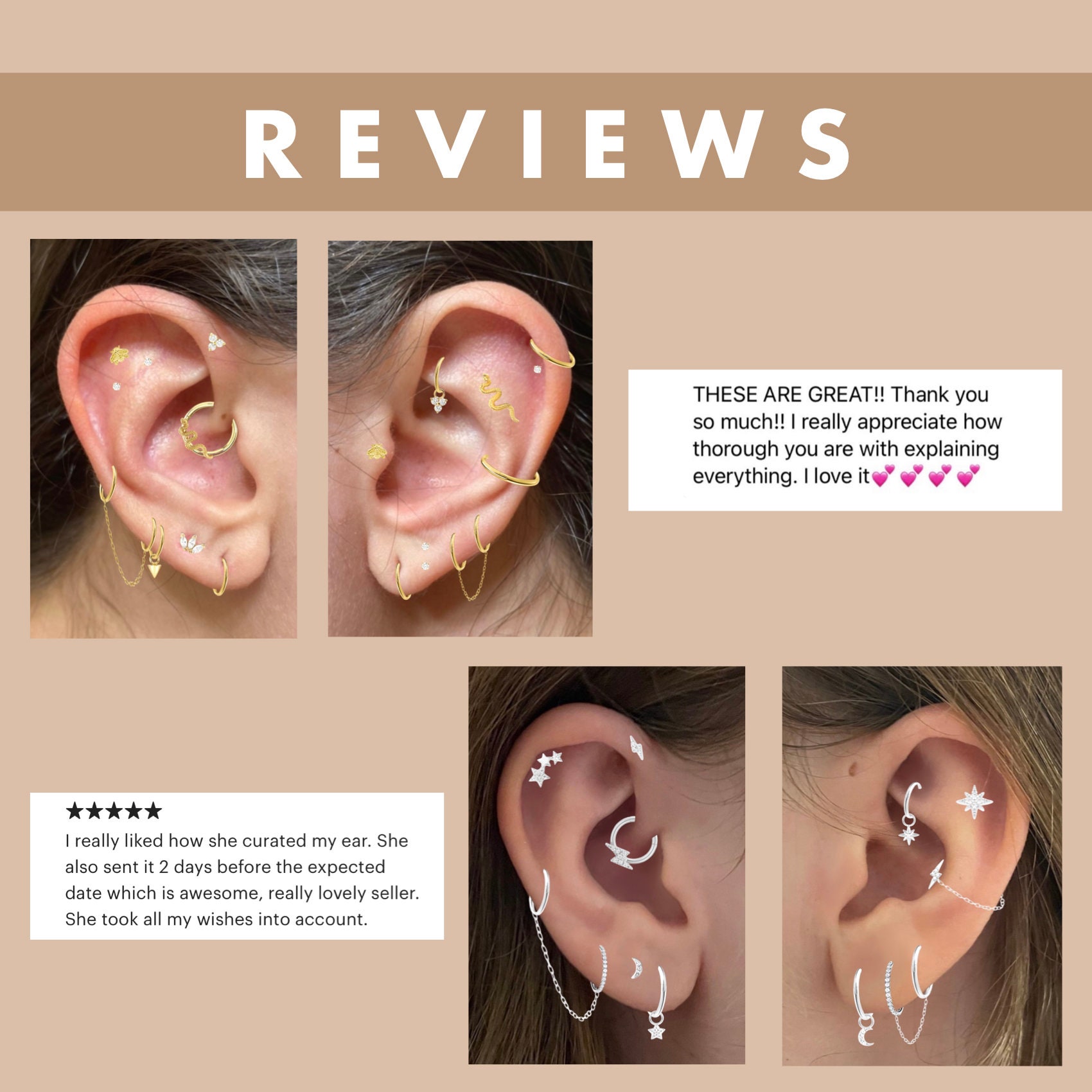 Ear Styling, Curated Ear, Ear Curation, Piercing Styling Design ...
