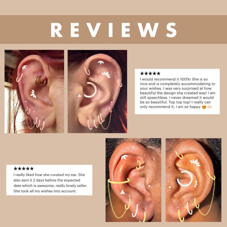 Ear Styling, Curated Ear, Ear Curation, Piercing Styling Design ...