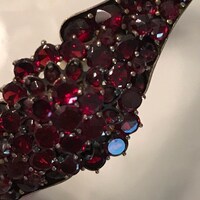 19th Century Victorian Gold Filled Bohemian Garnet Armlet or Bracelet ...