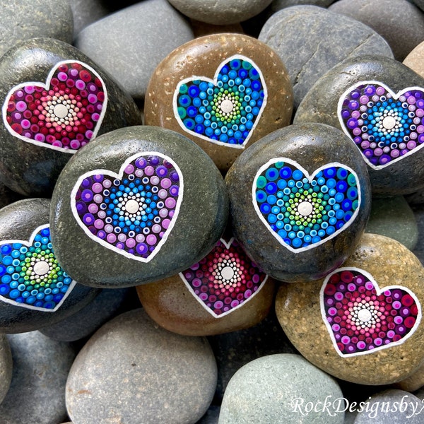 Heart Shaped Rocks - Etsy