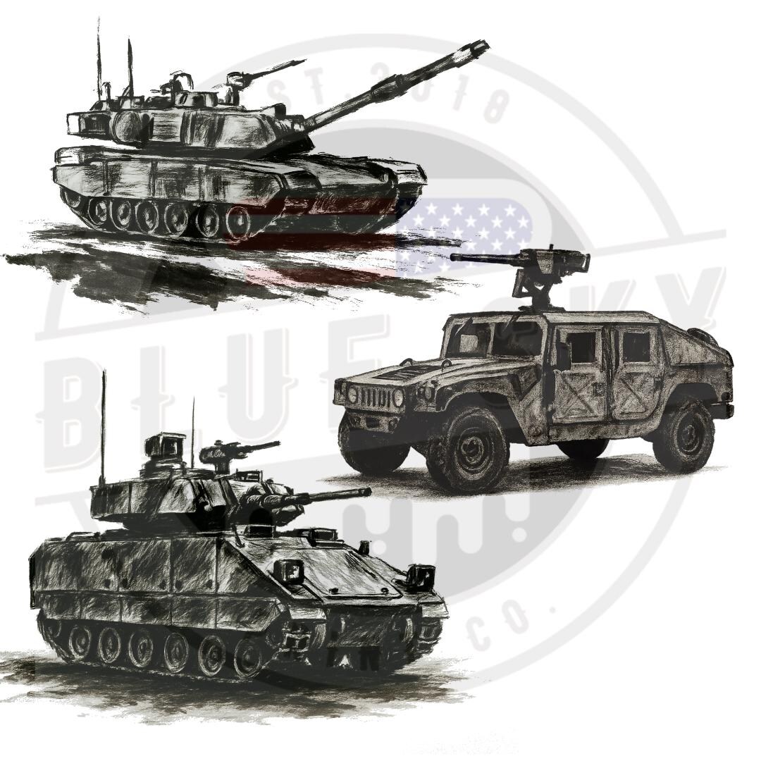 Military Vehicles Humvee Bradley Abrams PNG - Etsy