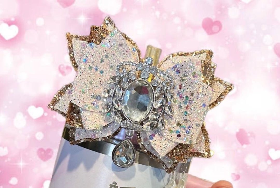 Custom Pink and Gold Big Diamond Bow - Etsy