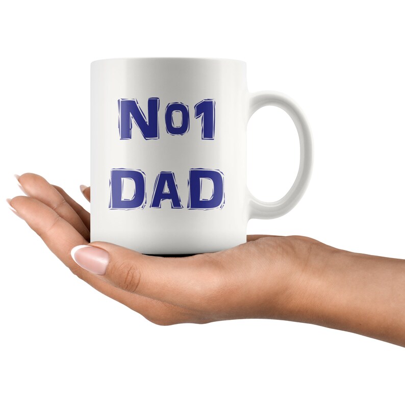 No 1 Number One Dad Gift Mug Cup | Etsy