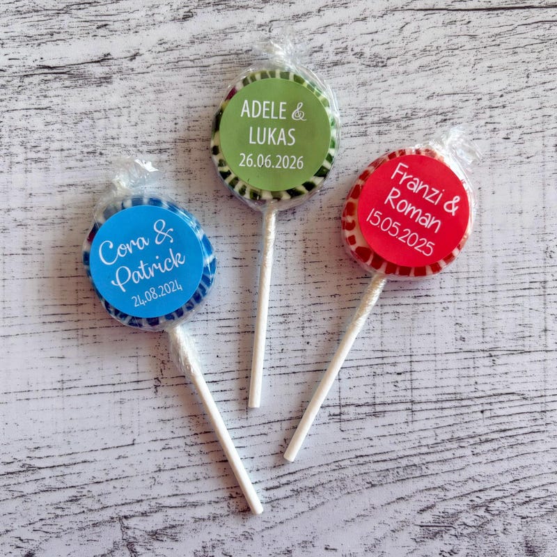 Personalisierte lollies hochzeit - Etsy.de