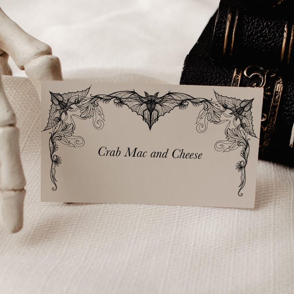 Halloween Place Card - Etsy