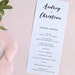 ELOISE Modern Script Wedding Ceremony Program Template, Black and White ...