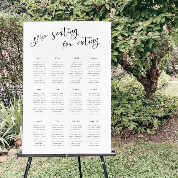 No Seating Plan Sign - Etsy