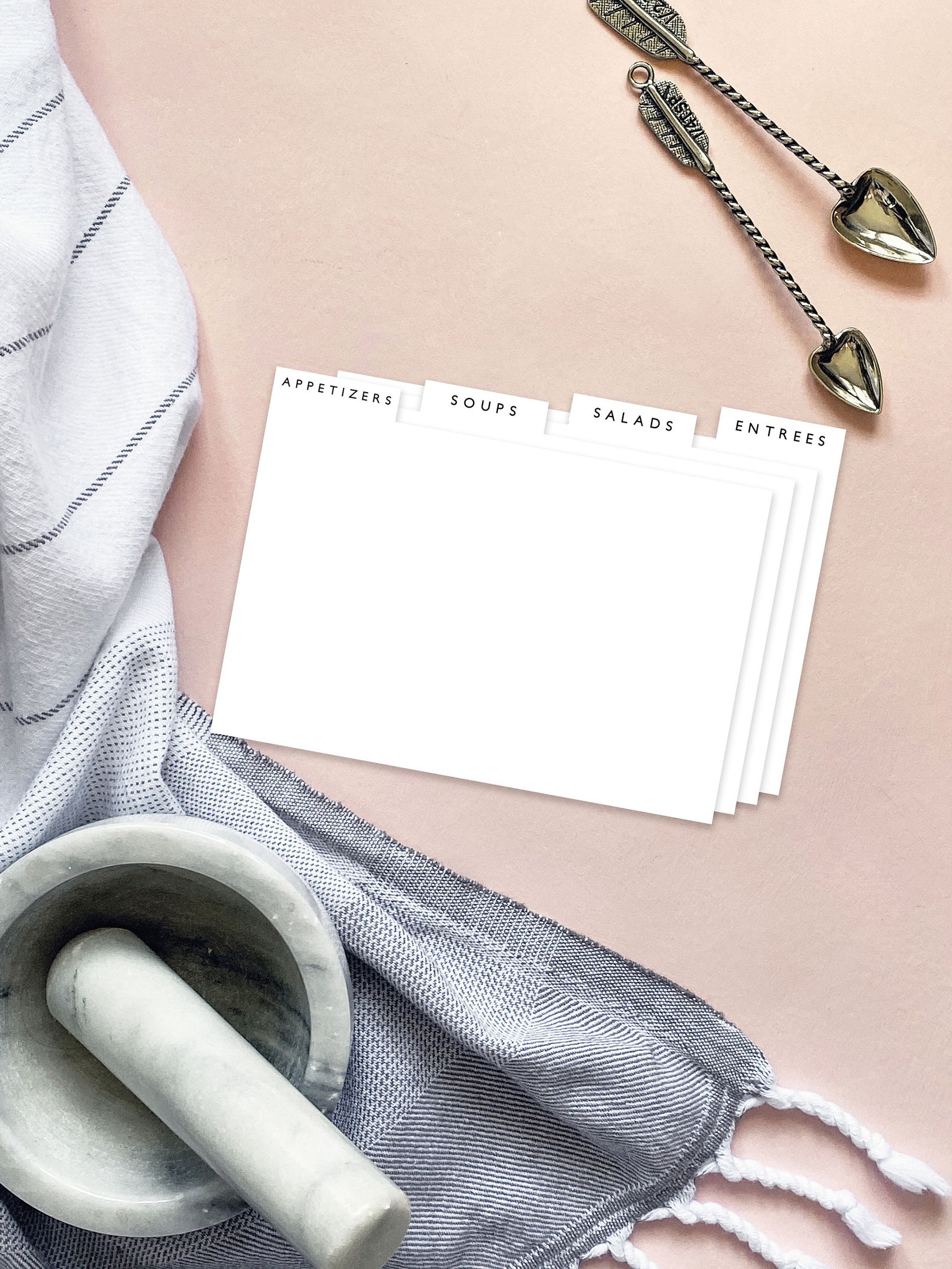 Printable Recipe Card Dividers 4 X 6 Recipe Card Divider | Etsy