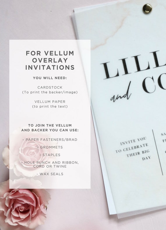 Vellum Overlay Template Vellum Overlay Etsy UK