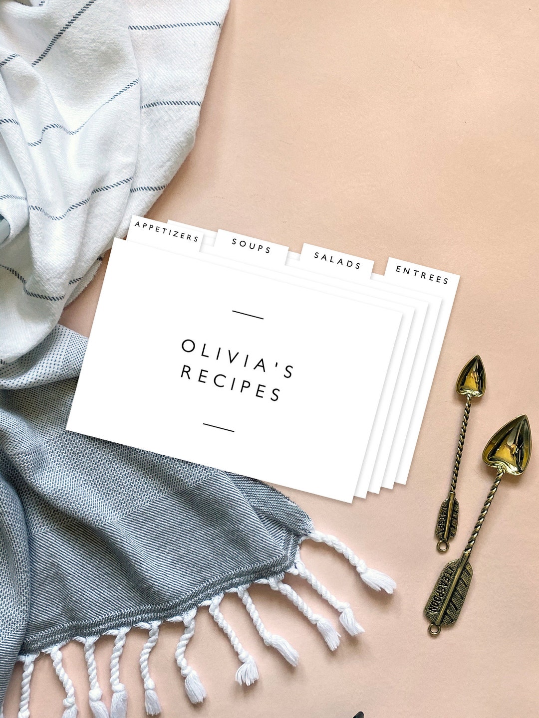 Printable Recipe Card Dividers, 4 X 6 Recipe Card Divider Template ...