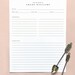 Classic Elegant Recipe Page Printable Template, Personalized Full Sheet ...