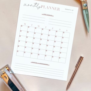 Minimalist Planner Bundle, Daily, Weekly, Monthly Planner, Notes ...