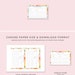 Pink Orange Watercolor Floral Recipe Card Printable Template ...