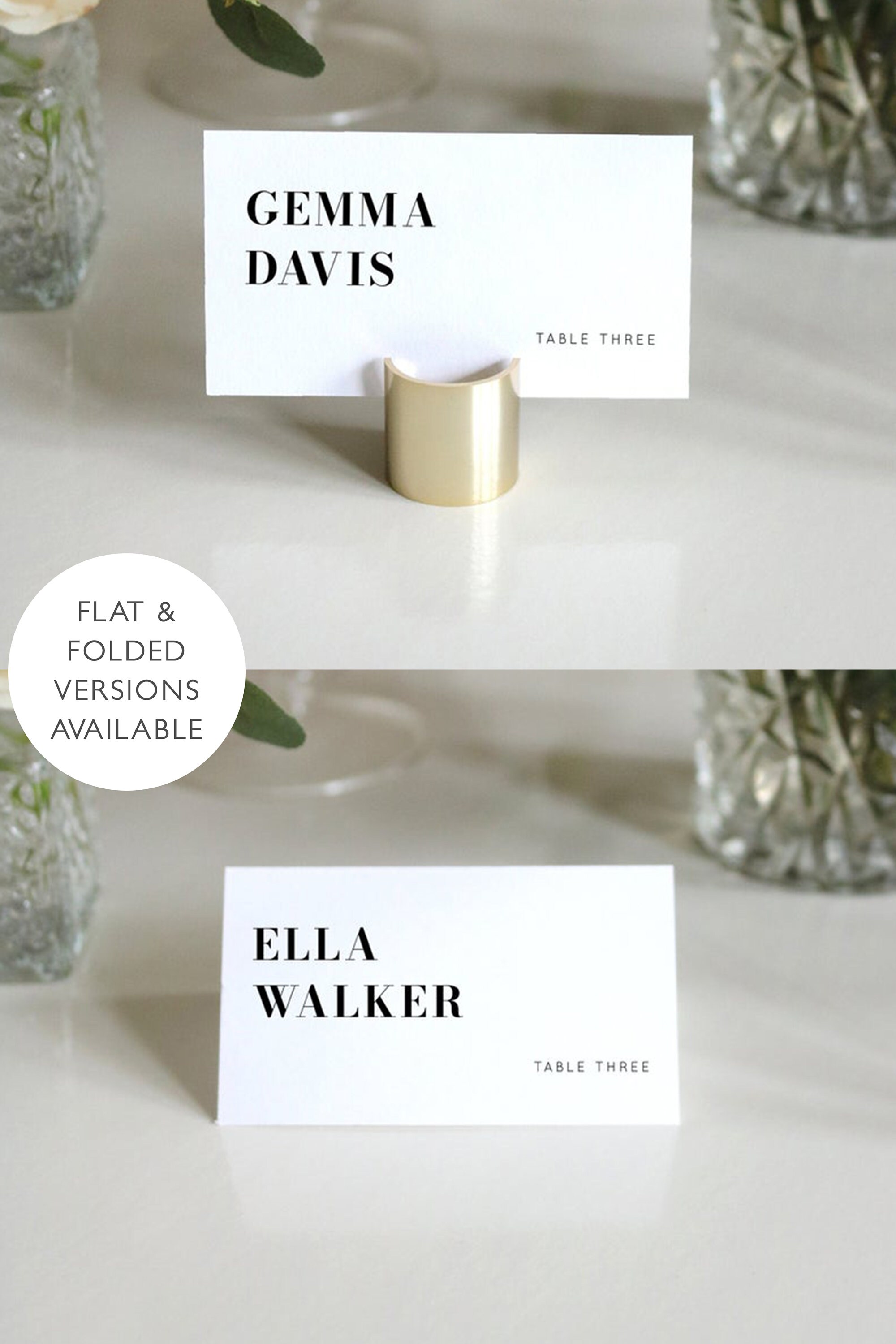 Modern Minimalist Wedding Table Bundle Place Card Menu Table - Etsy