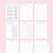 Modern Minimalist Planner Bundle, Daily Weekly Monthly Planner ...