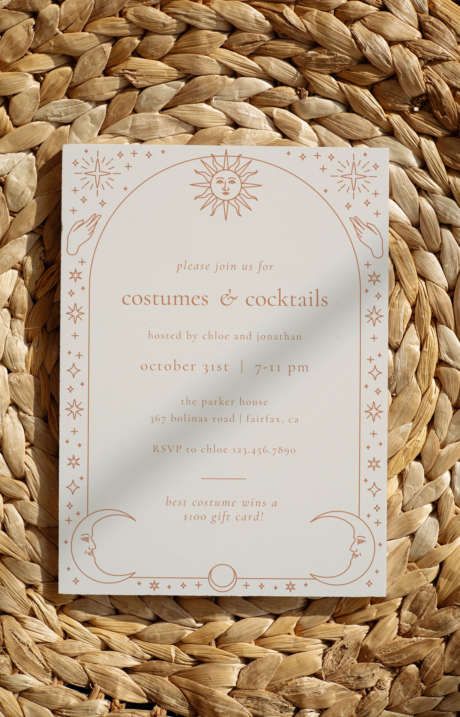 Spooky Mystical Halloween Party Invitation Template, Vintage Witch ...