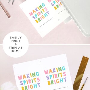 Modern Neon Holiday Card Bright Colorful Christmas Card - Etsy