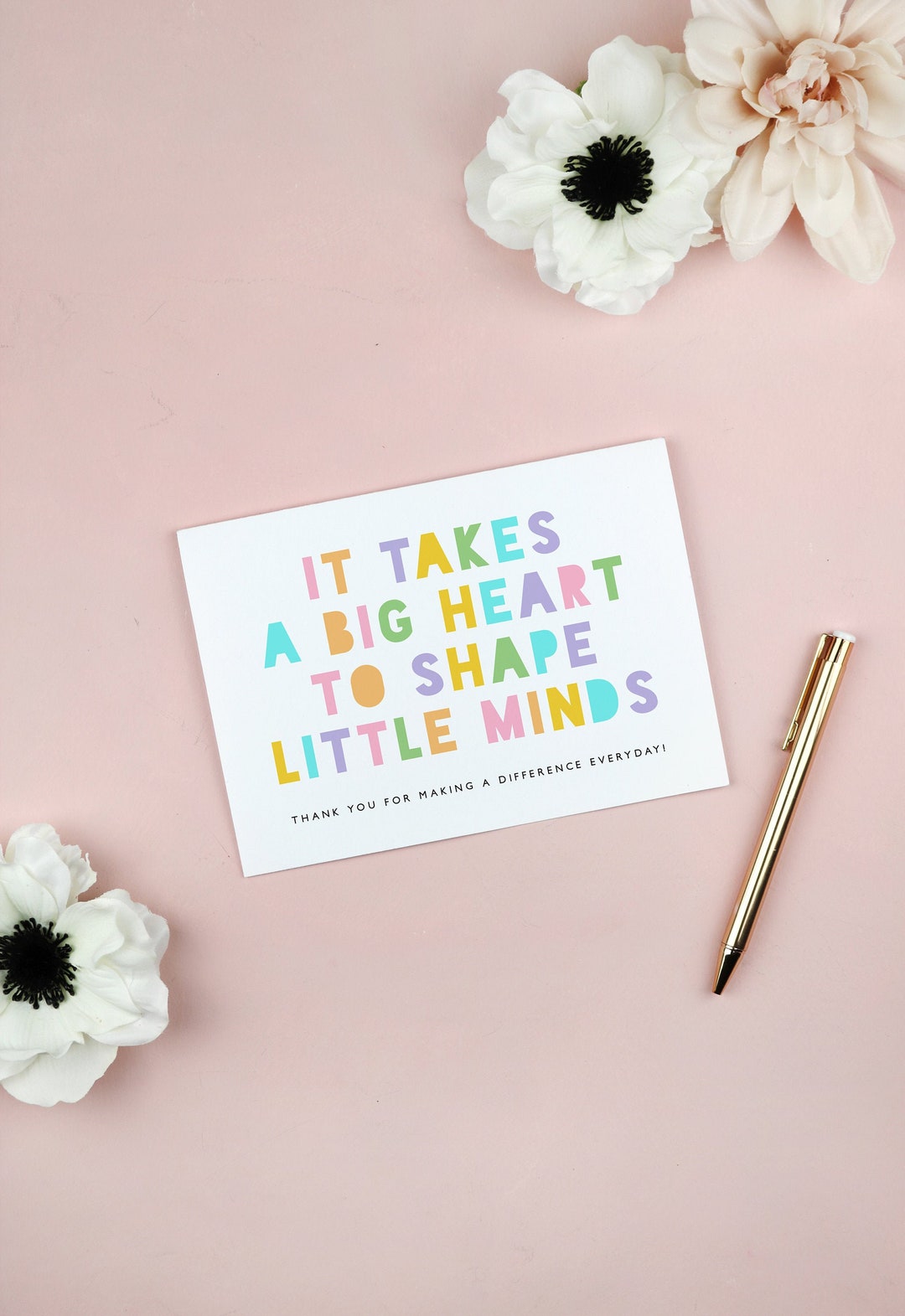 Teacher Appreciation Printable Card, Teacher Thank You Card Template ...