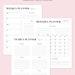 Modern Minimalist Planner Bundle, Daily Weekly Monthly Planner ...