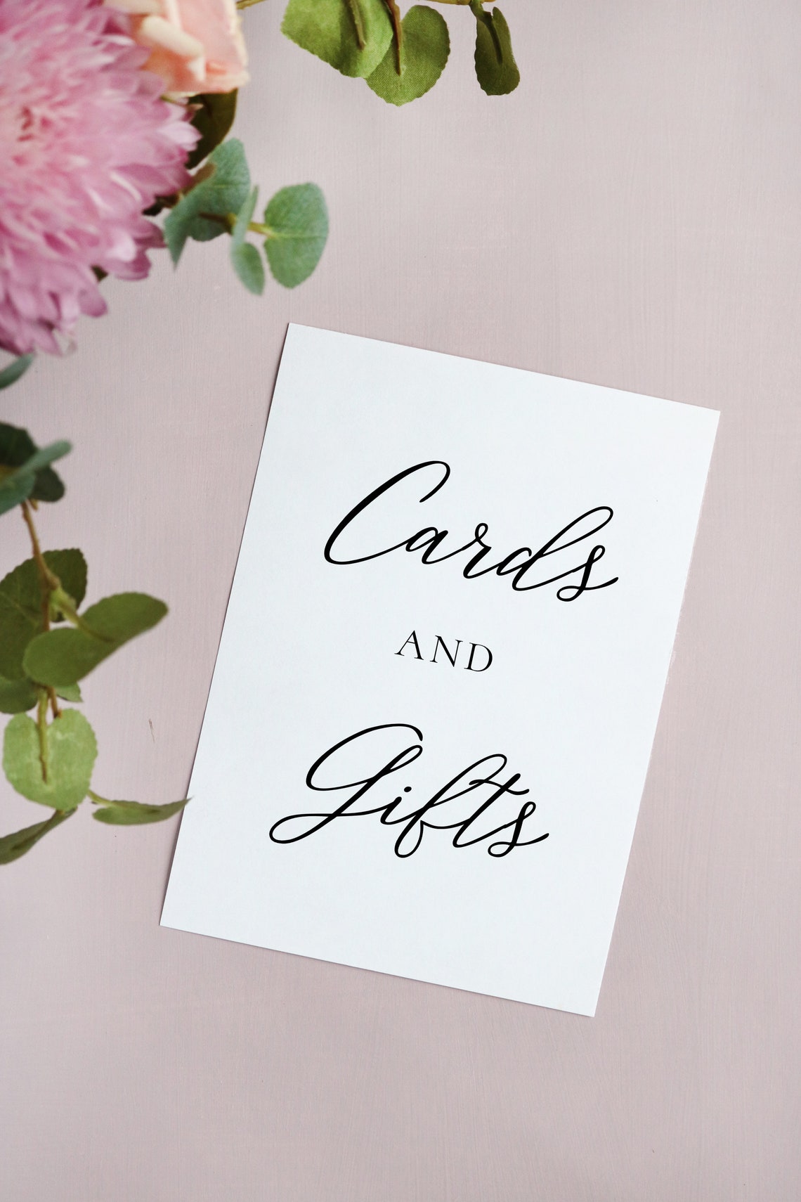 Classic Wedding Cards and Gifts Sign Calligraphy Wedding | Etsy