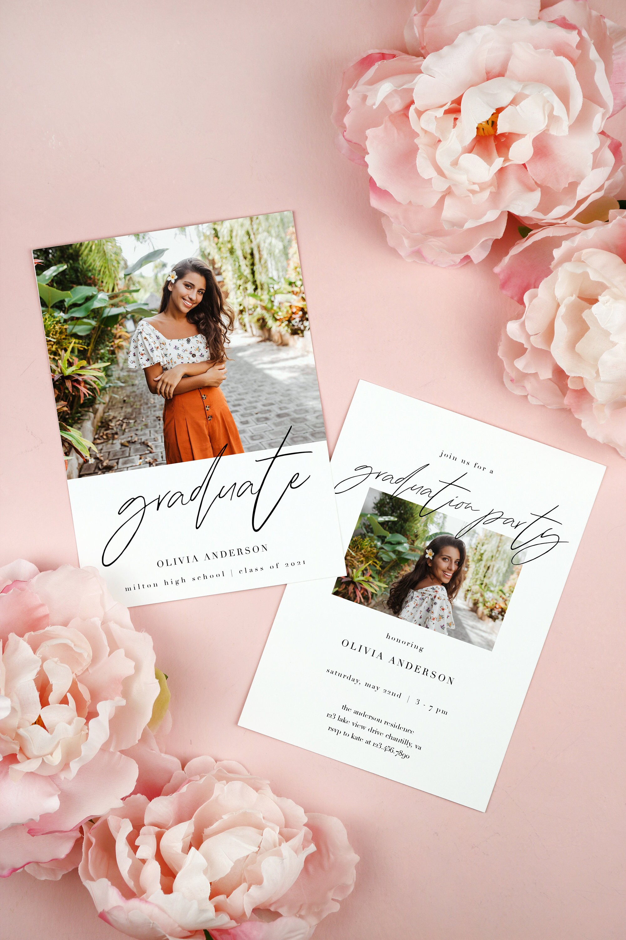 Photo Graduation Invitation Template Printable Graduation | Etsy