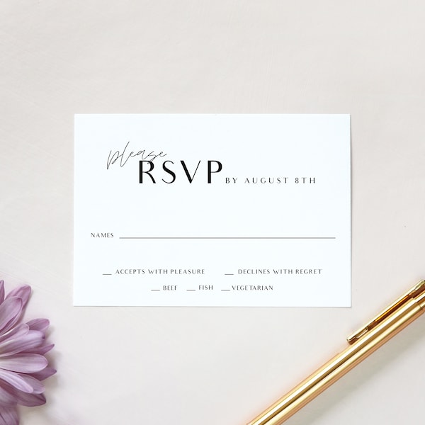 Wedding Rsvp Cards - Etsy