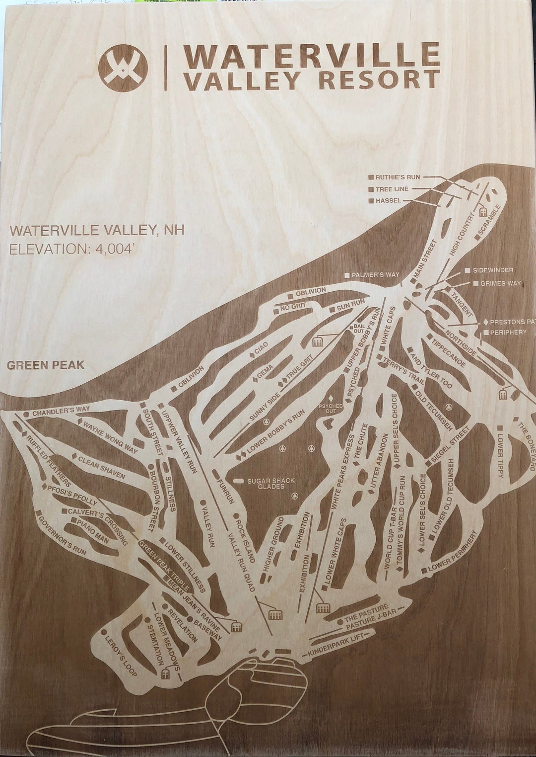 Waterville Valley Ski Trail Map - Etsy