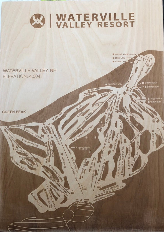 Waterville Valley Ski Trail Map - Etsy