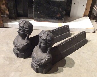 Fireplace fire dogs | Etsy