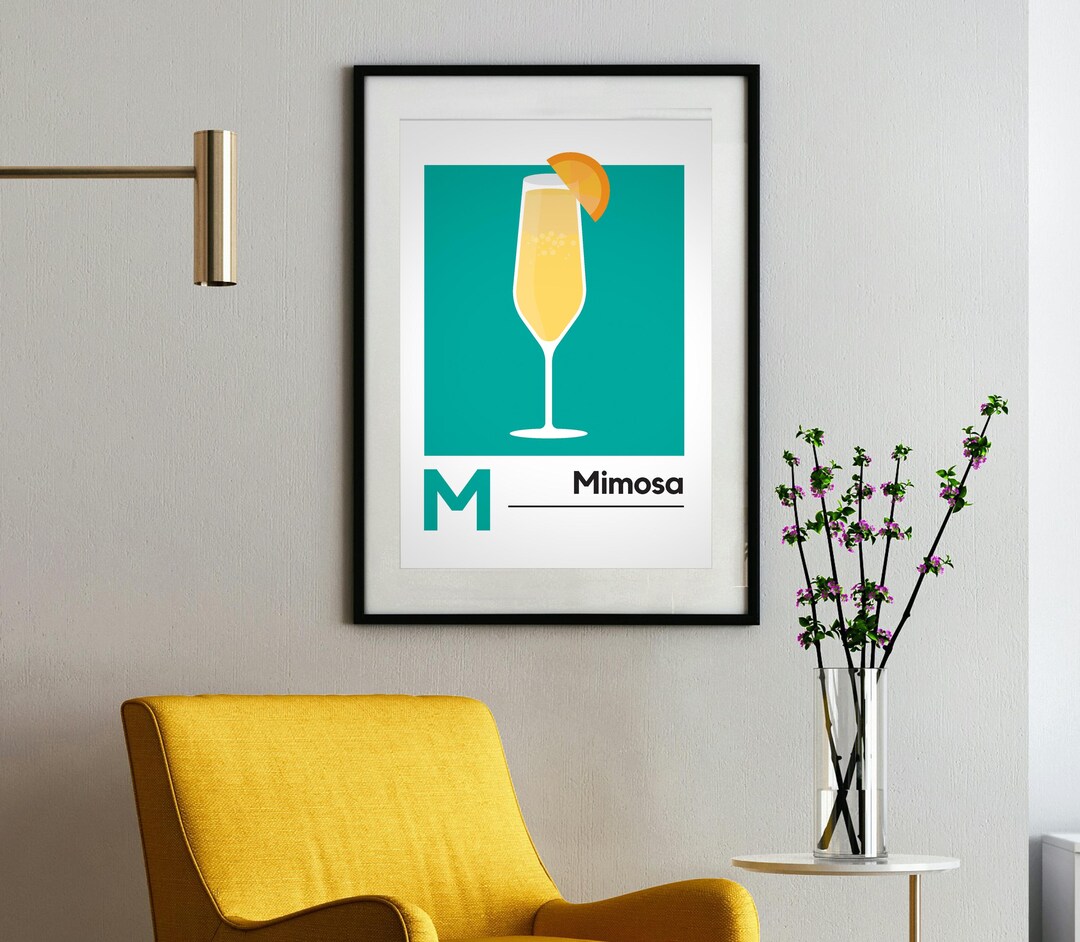 Mimosa / Cocktails / Alphabet / Letter M / Home Decor / Kitchen ...