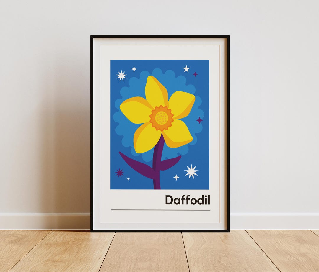 Daffodil / March / Birth Month Flower / Home Decor / Kitchen / Graphic ...