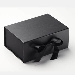 Luxury Extra Large Black Square Gift Box - Magnetic Gift Box - Wedding ...