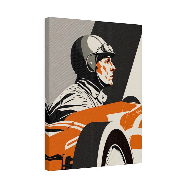 Art Deco Vintage Race Car Driver Print 4: High-octane Style, Nostalgia ...