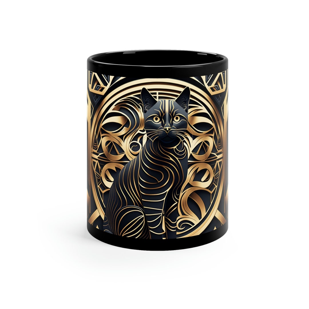 The Cat's Meow: Art Deco Mugs for Coffee Lovers Enjoy Your Morning ...