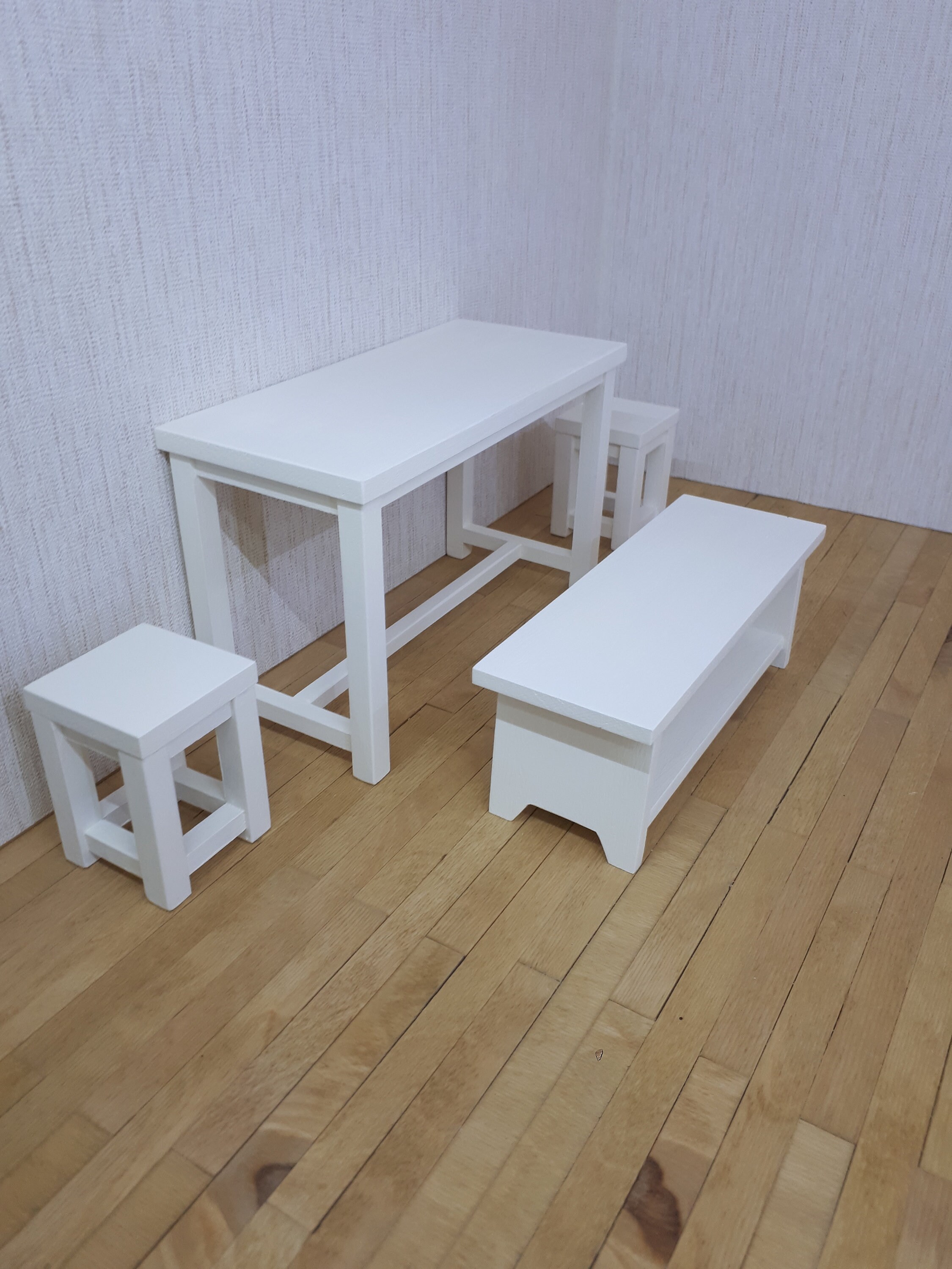 Doll Bench Wooden Benchscale 1/6 - Etsy