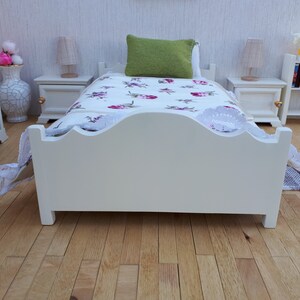 Bed for 12 Inch Doll / 1:6 Scale Bed/ Modern Bed - Etsy