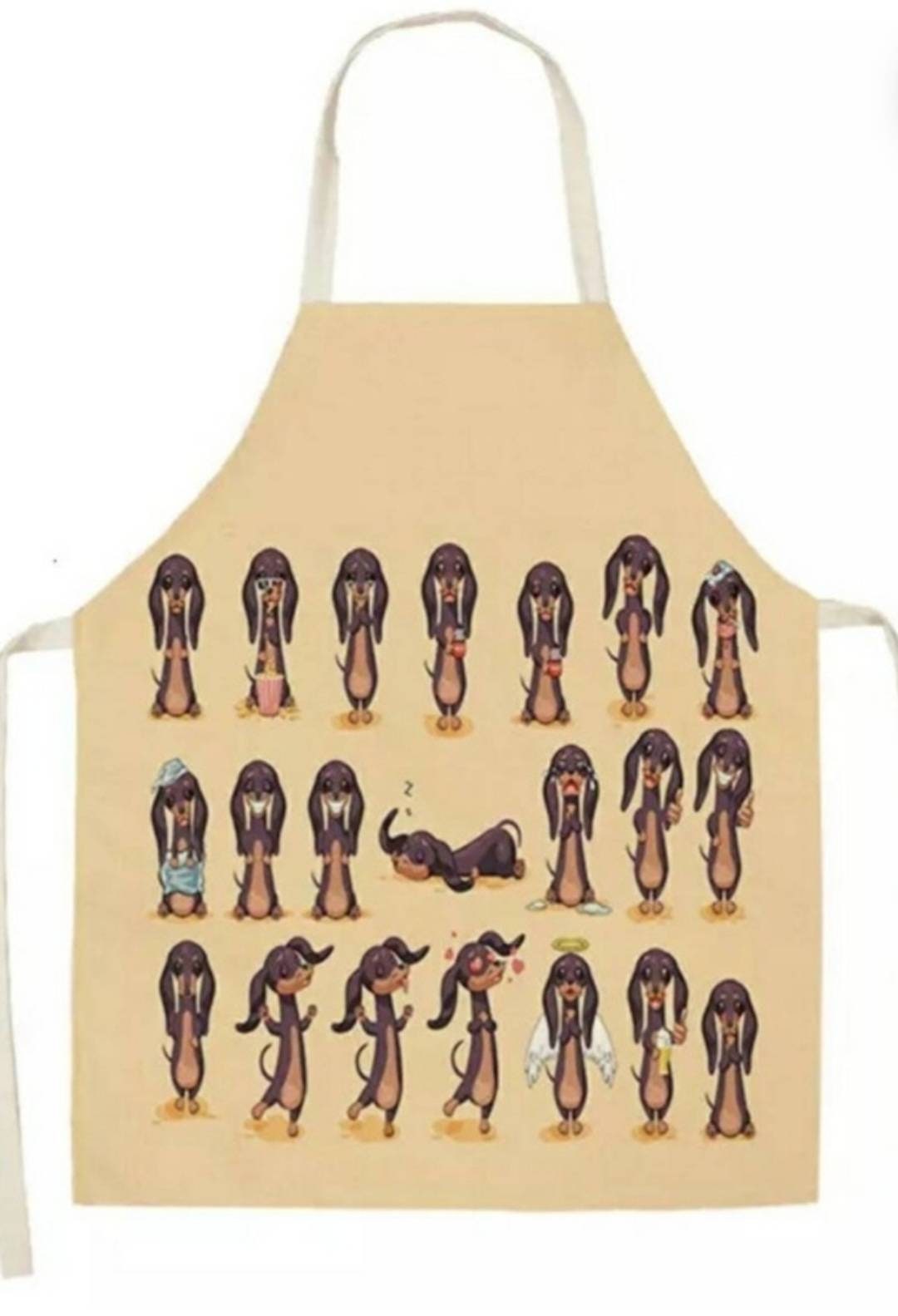 Cute Dachshund Sausage Dog Kitchen Apron Christmas Gift Present ...