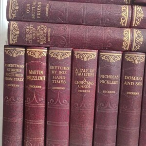 Vintage Antique 1930s Hazell Watson and Viney Charles Dickens Books X ...
