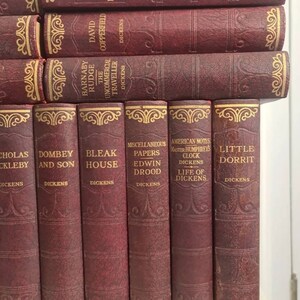 Vintage Antique 1930s Hazell Watson and Viney Charles Dickens Books X ...