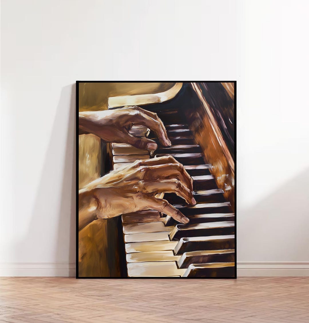 Piano Art Print | Musician Oil Painting | Classical Music Gift for ...