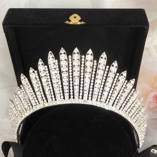 Swarovski Crystal Bridal Tiara Large Royal Tiara Dutch | Etsy