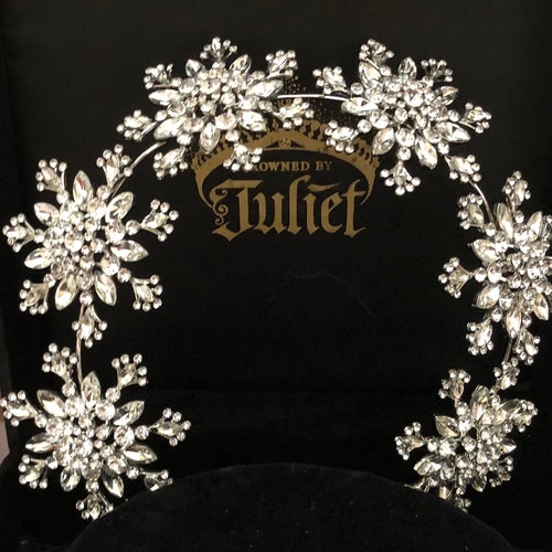 Snowflake Tiara Set Elsa Frozen Bridal Crown Winter Headband - Etsy