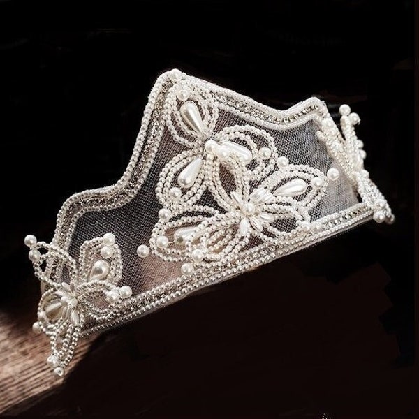 Lace Headpiece - Etsy