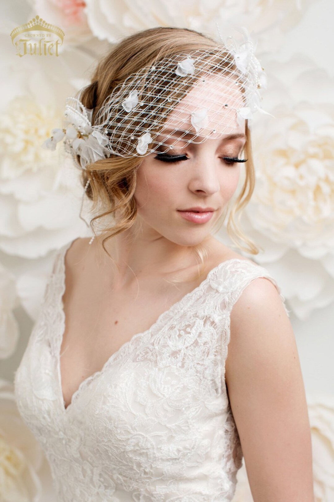 Bridal Veil, Birdcage Veil, Bridal Headpiece, Wedding Veil, Vintage ...