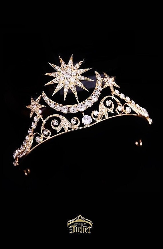 Stars Moon Sun Tiaras Goddess Celestial Headbands Buy Star - Etsy