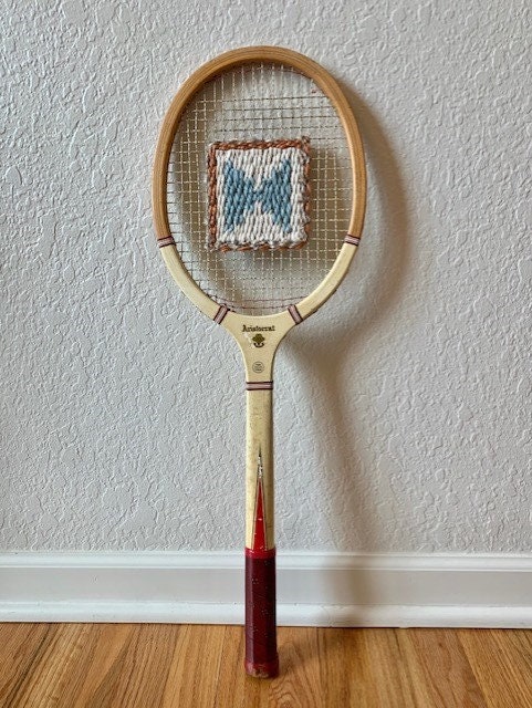 Vintage Racket With Woven Detail - Etsy UK