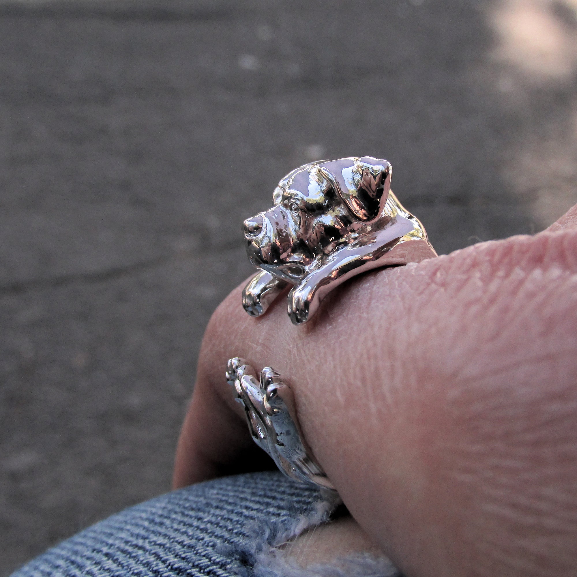 Rottweiler Silver Ring Rottweiler Art Animal Jewelry Rottie - Etsy