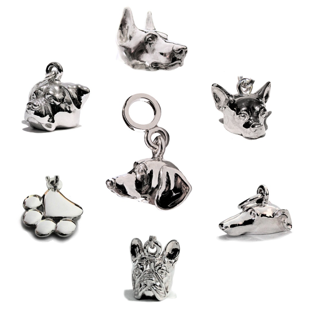 Charm for Pandora 925 Silver Bull Terrier Greyhound Frenchie Dachshund ...