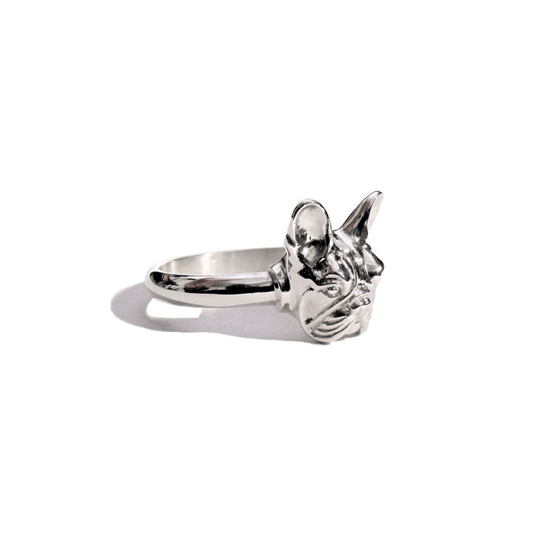 Bulldog Francés Ring 925 Silver Elegant Frenchie Ring Alliance - Etsy