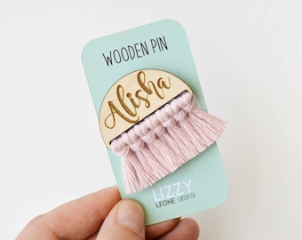 Pin Back Name Tag - Etsy